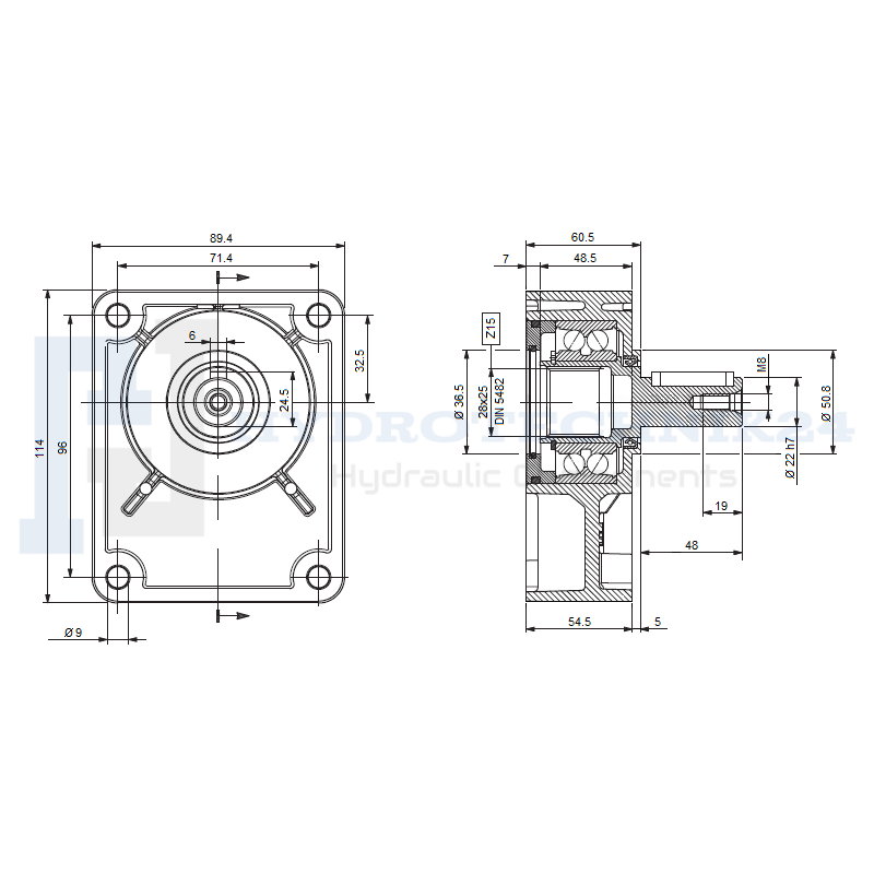 Hydraulikmotor Zahnradmotoren Schluckvolumen 4 cm3/Umdr Max. Drehzahl ...