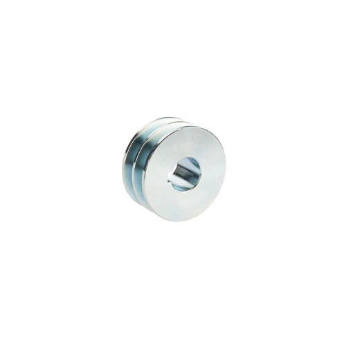 Doppelte Keilriemenscheibe (2-rillig) für 2 Keilriemen 2x13 - Ø 80 mm ...